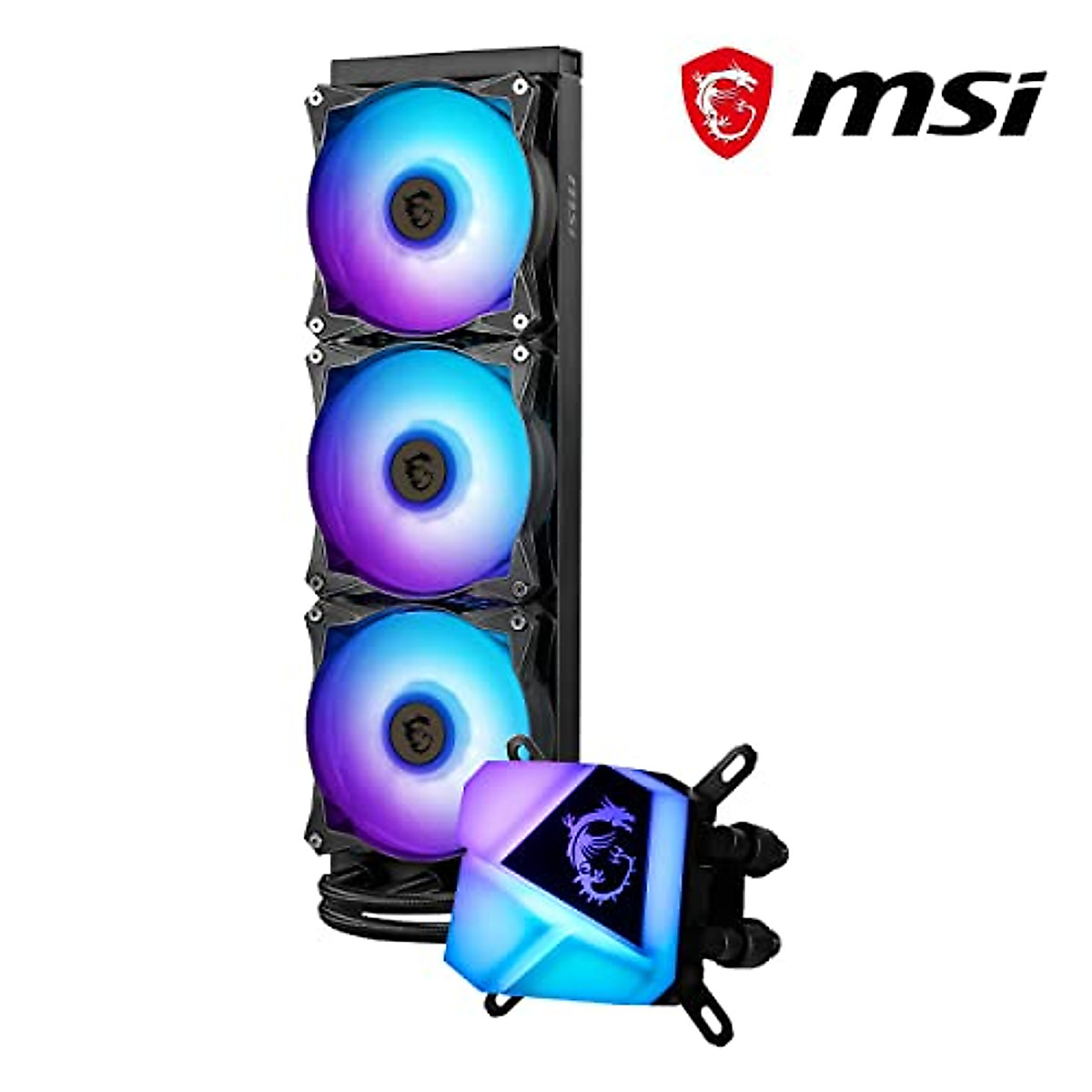 MSI MAG CoreLiquid C360 - AIO ARGB CPU Liquid Cooler - 360mm Radiator - LGA 1700 Ready - Triple ...
