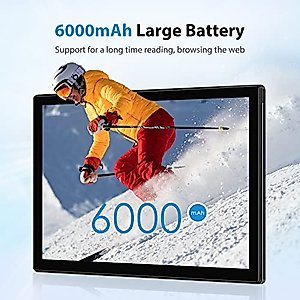 Tablet with Keyboard, 10.1" Octa-Core, Android 10 Tablet Google GMS Certified,4GB RAM, 128GB Storage, 1920x1200 FHD Display, 60Hz Screen Rate, 13MP Rear Camera,5G WiFi, Bluetooth5.0, LMNBBS， Black