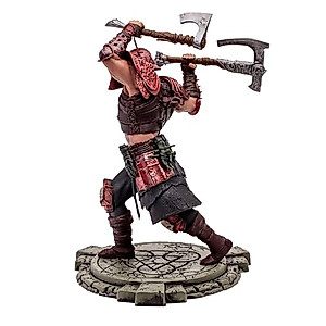 McFarlane Toys - Diablo IV Rend Barbarian and Blood Necromancer 2pk Gold Label 1:12 Scale Posed Figures, Gold Label, Amazon Exclusive