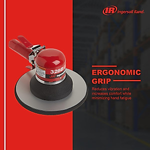 Ingersoll Rand 328B Dual Action Geared Orbital Air Sander, 8" Adhesive Pad, 5/32" Orbit, 825 RPM, 0.25 HP