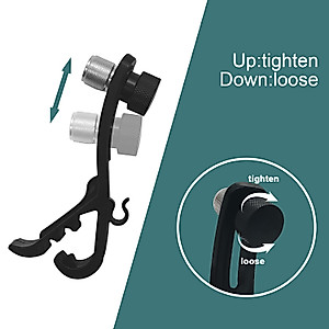 Boseen Shockproof Drum Rim Microphone Clip for Microphone Clamps Holder with Groove Gear(Pack of 4)