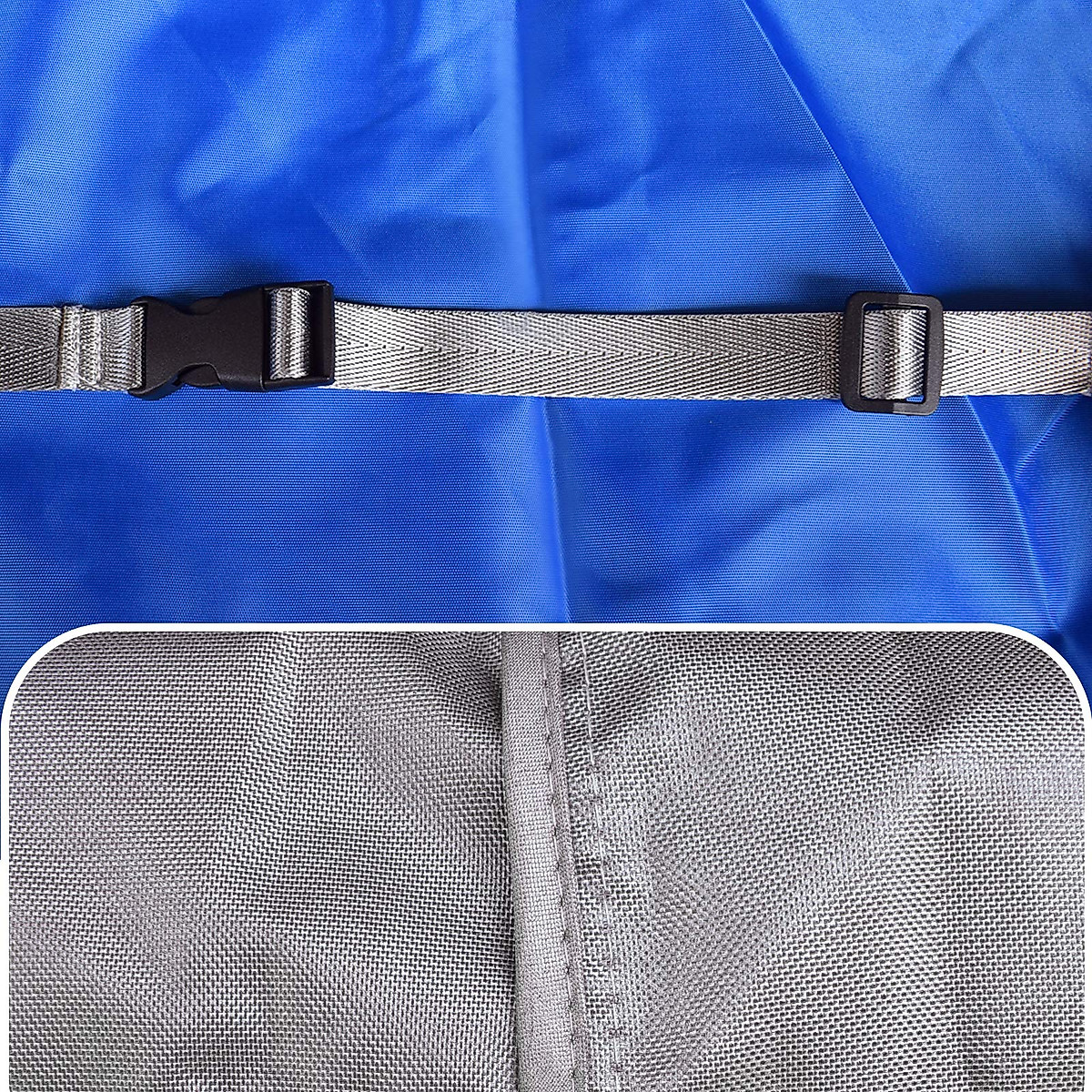 Boat Seat Cover Heavy Duty Oxford Fabric, Captain's Chair Cover Weather Resistant 420D Waterproof, Boat Bench Chair Seat Cover,Full Length Protection for Your Helm Chair Protective Cover （Blue）