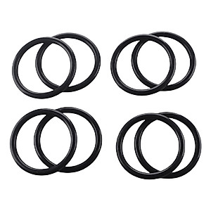 (8 Pack) O-Ring Fits Plunger O-Rings for T&S Brass 010389-45 Plunger Rubber O-Ring for 3-Tier Sink Wastewater Drain Valve Twist Rubber Stopper Oring
