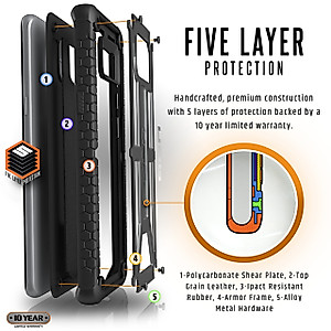 URBAN ARMOR GEAR [UAG Samsung Galaxy S8+ [6.2-inch screen] Monarch Feather-Light Rugged [Graphite] Military Drop Tested Phone Case