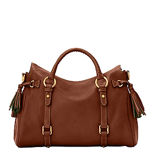 Dooney & Bourke Handbag, Florentine Large Satchel - Chestnut
