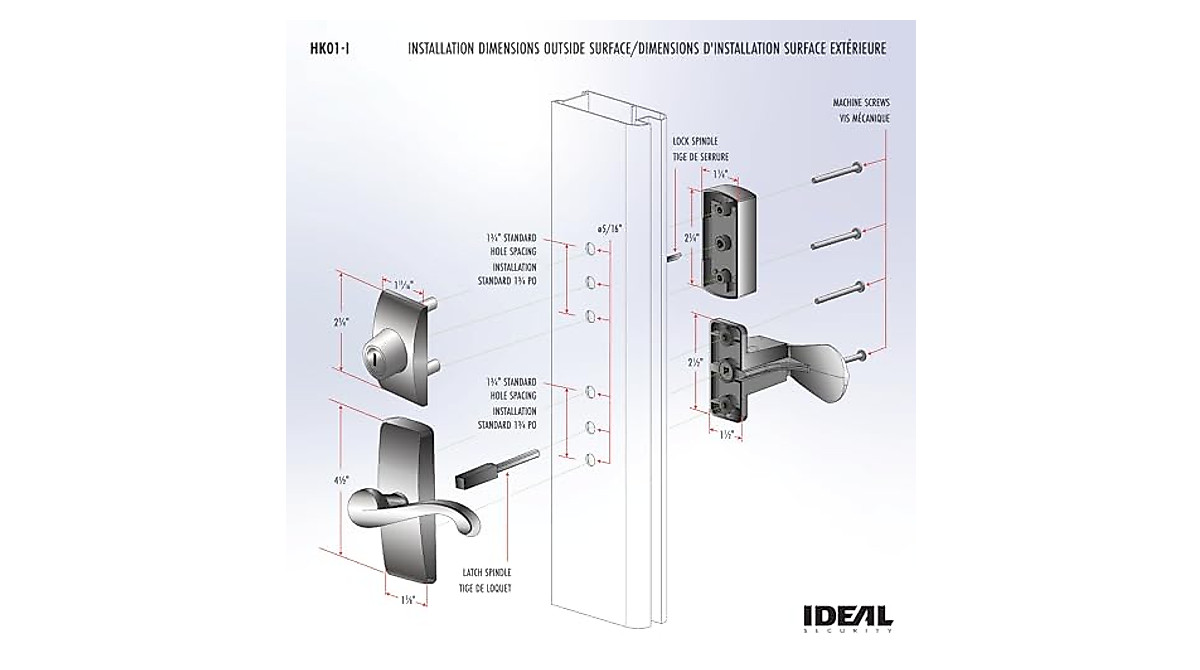 Ideal Security Handle Set - Stylish & Secure Door Solution