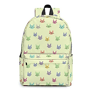 Travel Backpack Cat Kitty Backpacks Laptop Backpacks Lightweight Daypack Mini Backpack For Boys Girls 16 Inch
