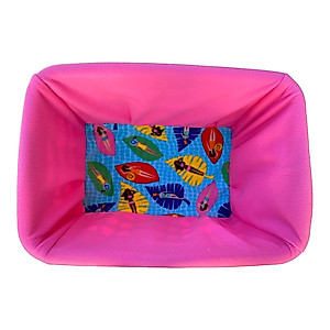 Fleece Laundry Basket Liner and Lid Set for Puppy Whelping, Small Animal Transport, Breeder Bundle, College Dorm, Housekeeping FREE USA Shipping #042