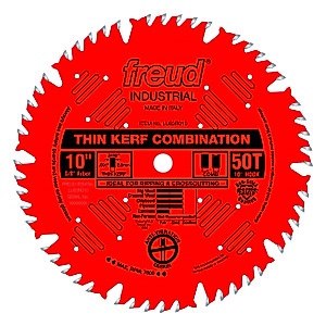 Freud LU83R010: 10" Thin Kerf Combination Blade