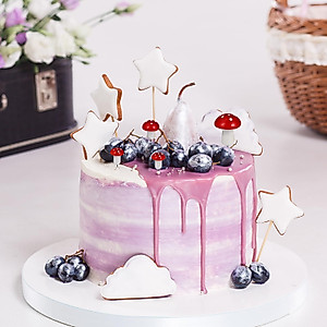 jarbins 30 Pack Mushroom Cake Decorations Red Mini Mushroom Toothpicks Foam Cupcake Toppers Mushroom Cake Picks for Birthday Baby Shower Party Micro Landscape Decor