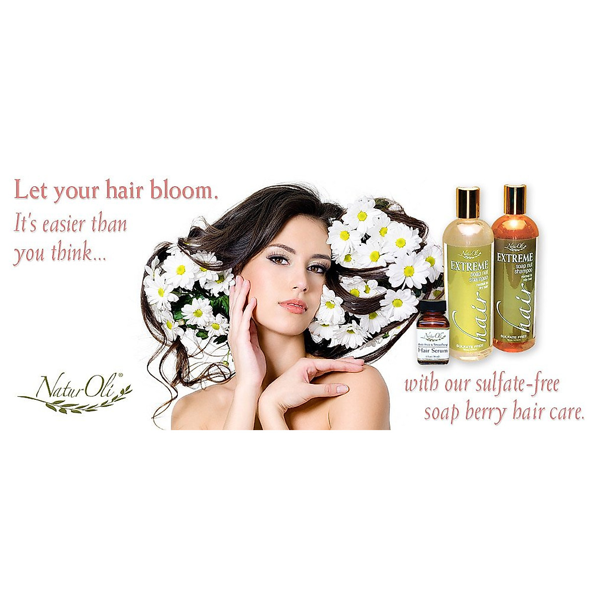 NaturOli Soap Berry Shampoo - Normal to Dry 16oz - All Natural Hair Care Sulfate Free - Made with Soap Berries - Gluten Free - Vegan