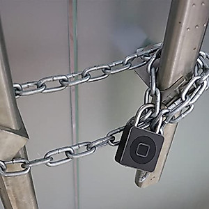 eLinkSmart Gym Locker Padlock - Fingerprint Mobile APP Unlock Remote Management: Outdoor Waterproof Keyless Biometric Padlock for Gym Luggage Bags Locker Storage Tool Box Gun Case Footlocker Lock