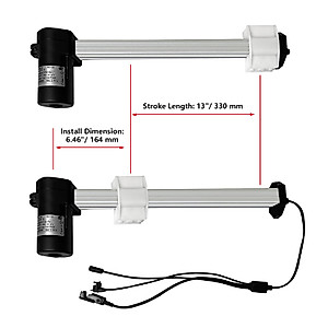 Kroshine Power Recliner Motor Replacement with Cord Model ML8-233 Linear Actuator for Sofa Lift Chair Couch Massage Seat Bed, Aluminum