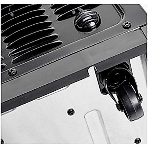 Amazon Basics Portable Space Heater, With Remote Control, Adjustable Thermostat, LED display, Energy-Saving ECO-Smart Setting, 1500W, Black, 11.4"D x 14.5"W x 14.7"H