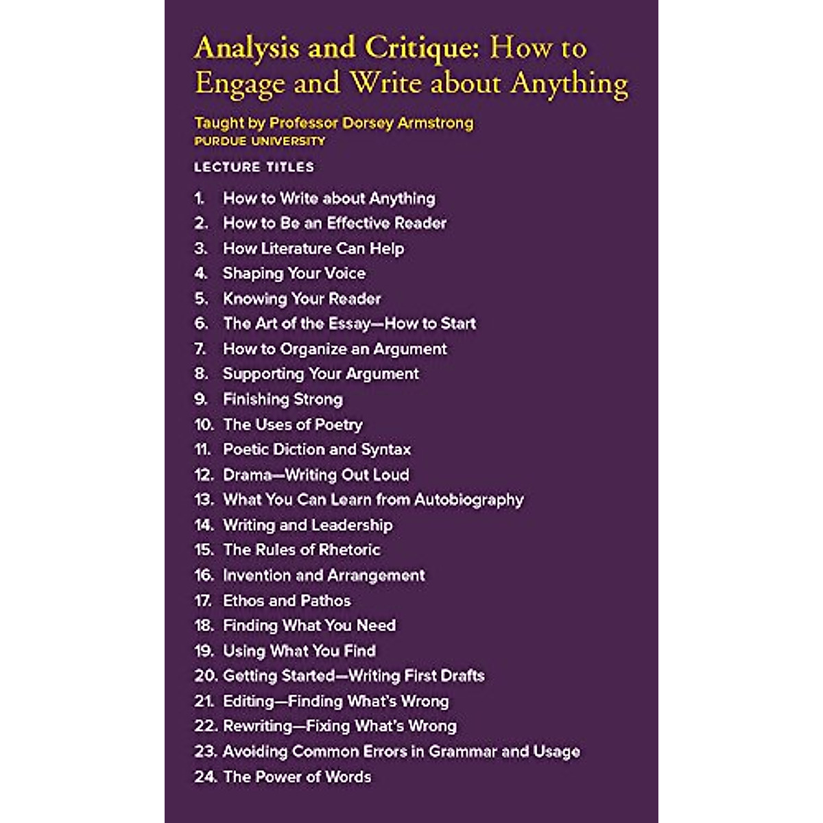 The Great Courses: Analysis and Critique