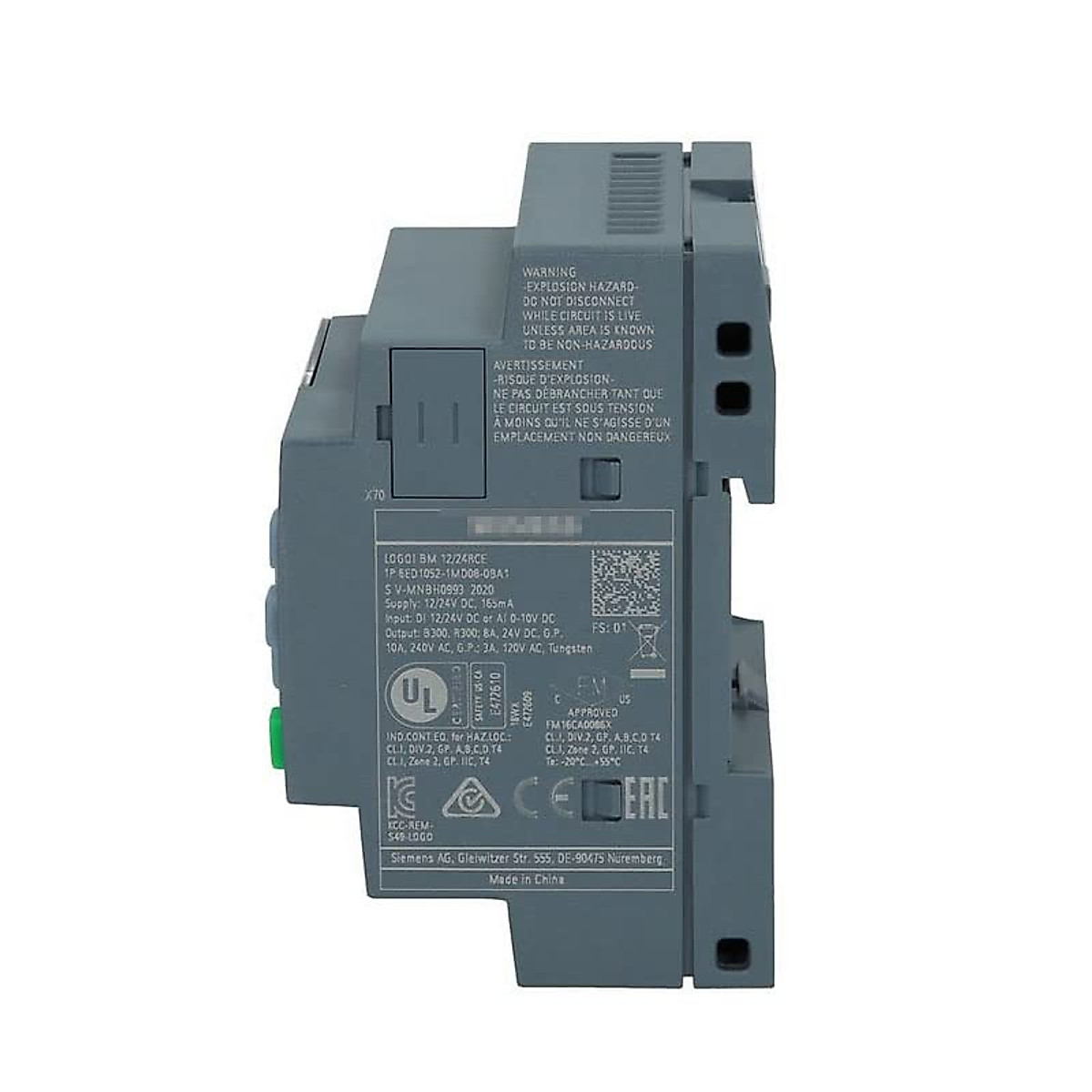 Davitu Motor Controller - 6ED1052-1MD08-0BA1 LOGO! 12/24RCE Logic Module With Display logo 8 DI (4 AI)/4 DQ 12/24VDC/relay 6ED10521MD080BA1
