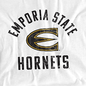 Emporia State University Official Hornets Logo Women's T Shirt,White, X-Large
