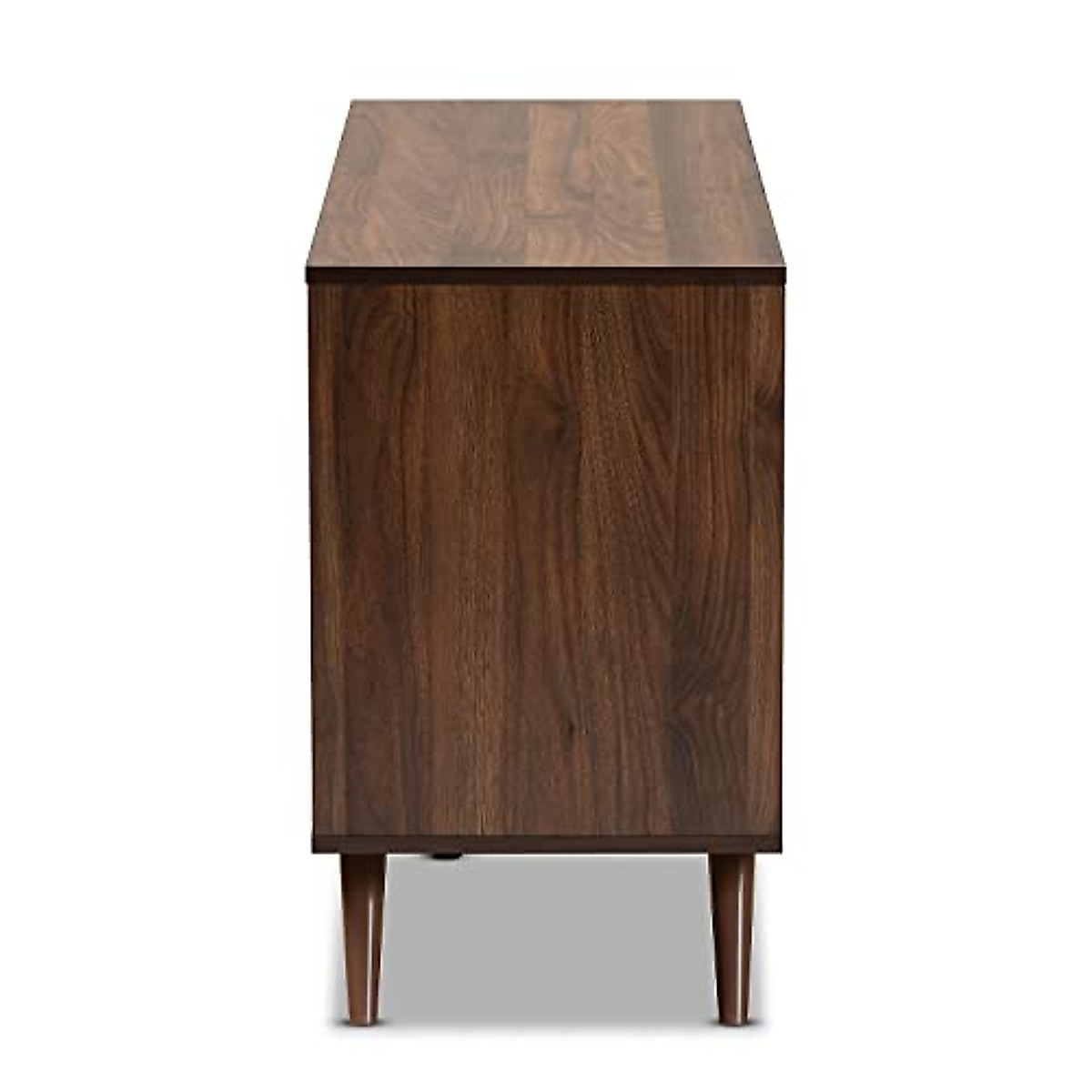 Baxton Studio Naoki Modern and Contemporary Two-Tone Grey and Walnut Finished Wood 6-Drawer Bedroom Dresser