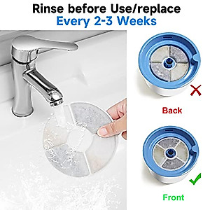 SAMANIJA 8-Pack Cat Water Fountain Filters for 81oz/2.4L Automatic Pet Round Fountain Filter Replacement Activated Carbon Filters