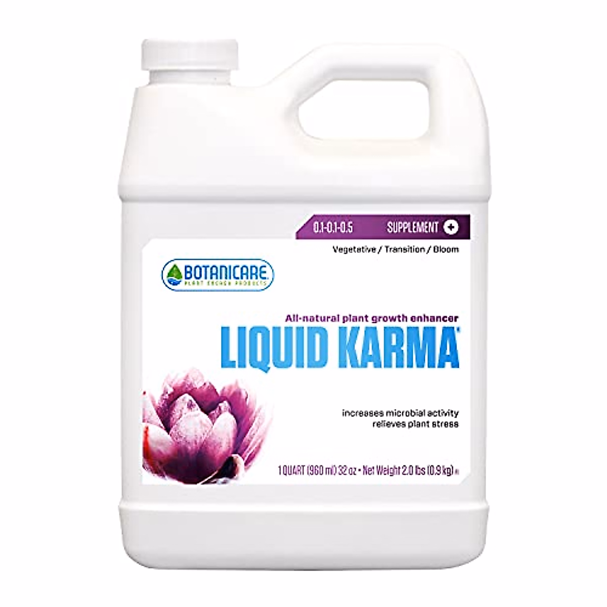 Botanicare Liquid Karma, Supplemental Nutrient, 0.1-0.1-0.5, 1 qt.