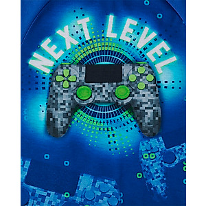 The Children's Place,Long Sleeve Top and Pants 4 Piece Pajama Set,BLUE ICE | GAMER_BLUE ICE | NEXT LEVEL | STONEYBROOK | WAFFLES AND WIFI | WAFFLES GAMER_REDWOOD,XLarge (14)