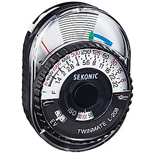 Sekonic 401-208 Twin Mate Light Meter (Black/White)