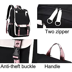 Kpop Backpack for Fans with Audio Cable USB Charging Port Laptop Bag Merchandise for Girls Fans Gifts-1