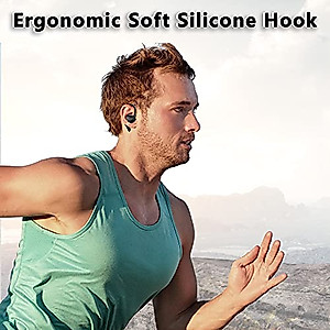 JoxFel Wireless Ear Buds,Bluetooth Running Headphones with Built-in Microphone Deep Bass 36H Playtime in Ear Earbud with Ear-Hooks LED Display IPX7 Waterproof Sport Earbuds for Running Gym Working