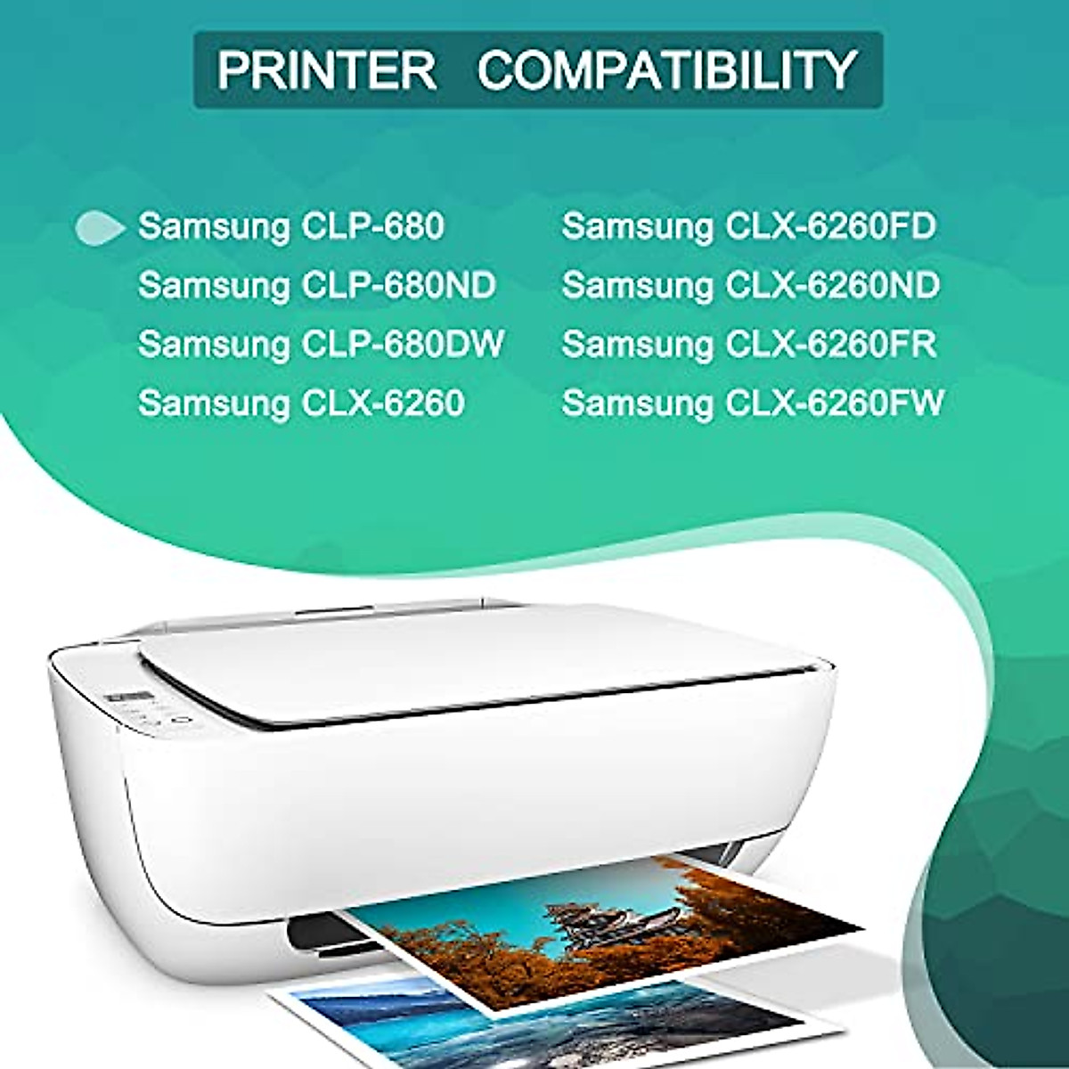 GREENBOX Compatible Toner Cartridge Replacement for Samsung CLT-506L CLT-K506L CLT-C506L CLT-M506L CLT-Y506L CLT-K506S for CLP-680ND CLX-6260FR CLX-6260FD CLX-6260ND CLX-6260FW 680DW Printer (4 Pack)