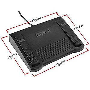 Transcription Foot Pedal for use with Express Scribe for Windows or Mac Transcription Software