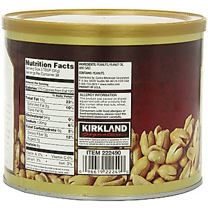 Kirkland Signature Super XL VA Peanuts, 40 Ounce, Light Brown