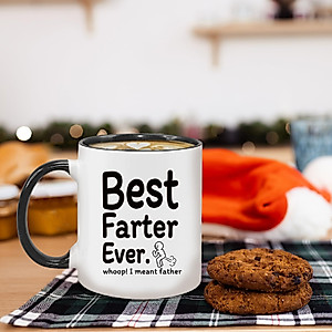 Silkwishes Best Dad Ever Mug-Funny Dad Gifts-Dad Birthday Gifts-Ceramic Best Dad Coffee Cup-Dad Christmas Gifts,Father's Day Gifts(White,11Oz)