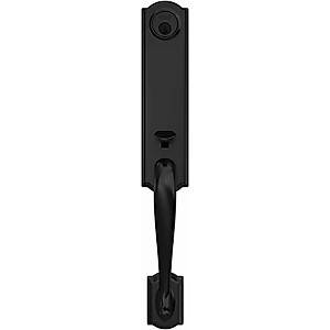 Schlage Lock Company FCT58 Camelot Exterior Only Handleset, Satin Nickel