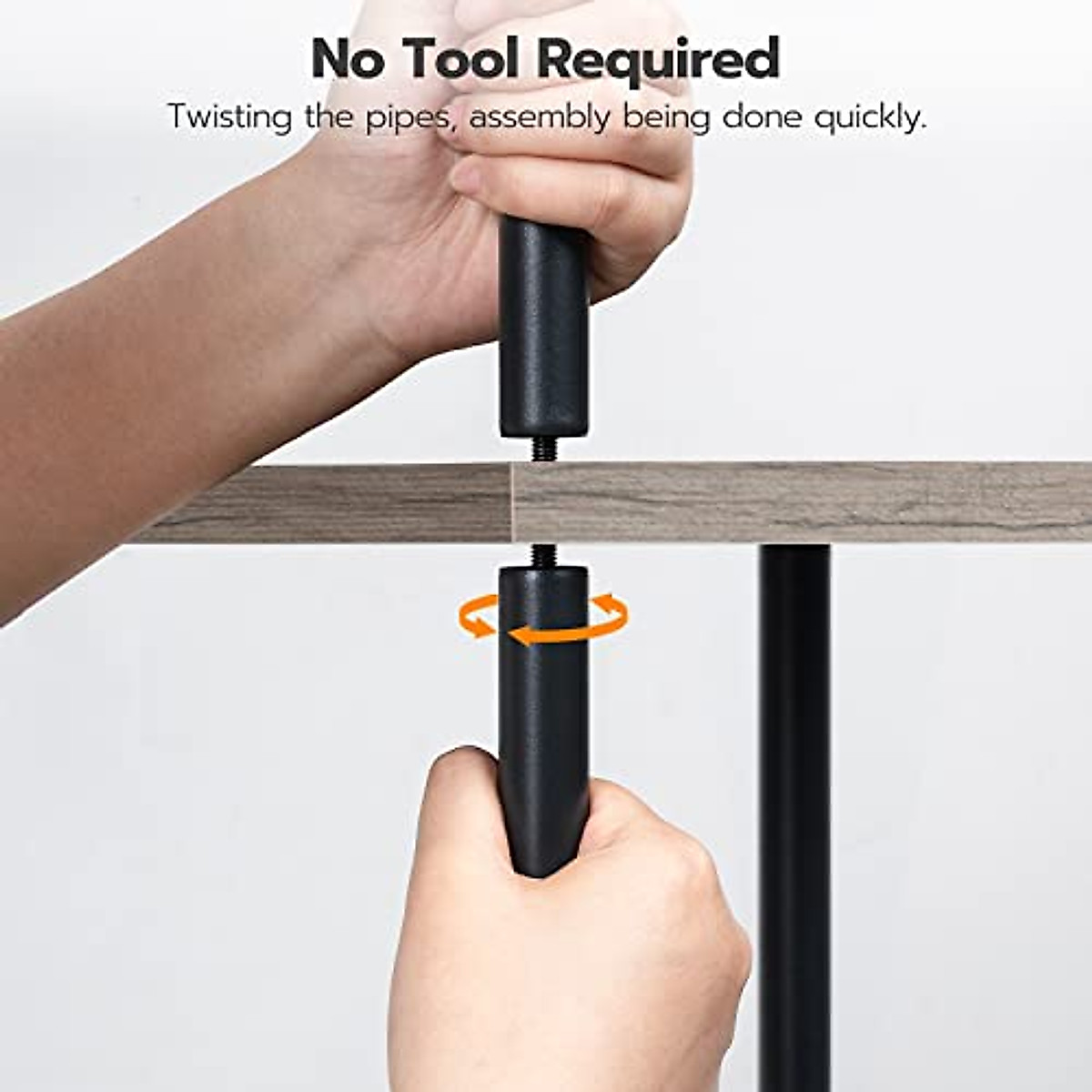 HOOBRO End Table with Charging Station and 5-Tier Corner Shelf, Narrow Side Table with 2 Drawers, Wood Storage Rack Plant Stand, Nightstand for Small Spaces, Greige BG541BZ01-BG50CJ01