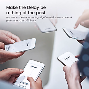 Tenda WiFi 6 AX3000 Smart WiFi Router, Dual Band Gigabit Wireless Internet Router, AX Router with 4 Gigabit Ports, OFDMA+MU-MIMO, Parental Control+Remote Control, Easy App Setup, IPV6&WPA3, RX9(White)