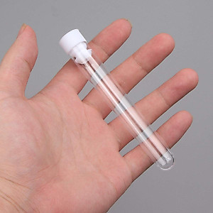 PZRT 4pcs Sewing Needles Container Transparent Plastic Needle Storage Container Needlework Tool 75mm x 12mm