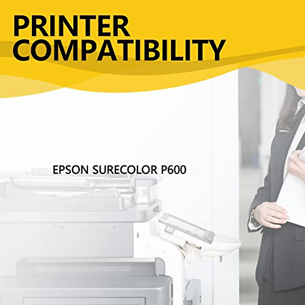 ZHANBO Remanufactured T760 Ink Cartridge Replaacement for Epson SureColor P600 Inkjet Printer Epson T760 Ultrachrome HD Ink Set(T7601 T7602 T7603 T7604 T7605 T7606 T7607 T7608 T7609) 9 Pack.