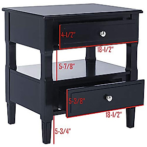 Safavieh Jenson Night Stand Normal Navy