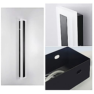 Long Wall Lamp Modern LED Waterproof IP65 Outdoor Wall Mount Lighting Fixture Garden Porch Sconce Lantern Sconces Luminaire/Bedroom Bedside Licht (Cold White, 40inch)