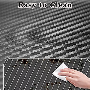 Zero Gravity Chair Replacement Fabric with Bungee Cord Kit, 19 Inch Wide Repair Cloth with Replacement Cord for Anti Gravity Chairs Outdoor Recliner Patio Lounge Chair Lawn Beach Sling Chair, Black