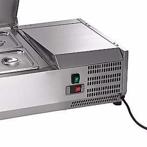 Arctic Air ACP48 47.25-Inch Countertop Refrigerated Sandwich/Salad Prep Table, Stainless Steel, 115v