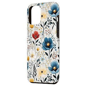 iPhone 14 Pro Max Case Cover Flower Printed Flower Protective Cover Phone Case