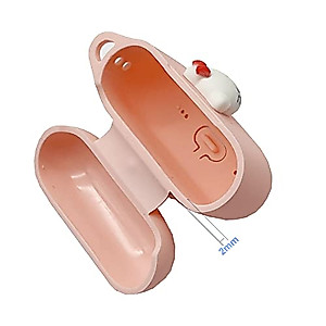 Cartoon Case for Airpods Pro 2nd Generation 2022,Seadream Kawaii Silicone Protective Cover 3D Cute Cat Animal Character Case Cover with Metal Keychain Compatible with Airpods pro 2nd