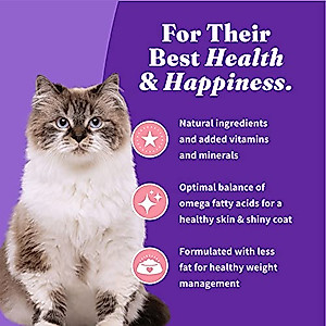 Halo Holistic Indoor Cat Food Dry, Grain Free Wild-caught Salmon & Whitefish Recipe for healthy weight support, Complete Digestive Health, Dry Cat Food Bag, Adult Formula, 6-lb Bag