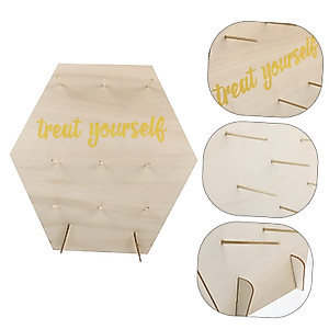 Didiseaon DIY Donut Display 2 Sets Wooden Donut Stand Buffet Desk Baby Donut Holder