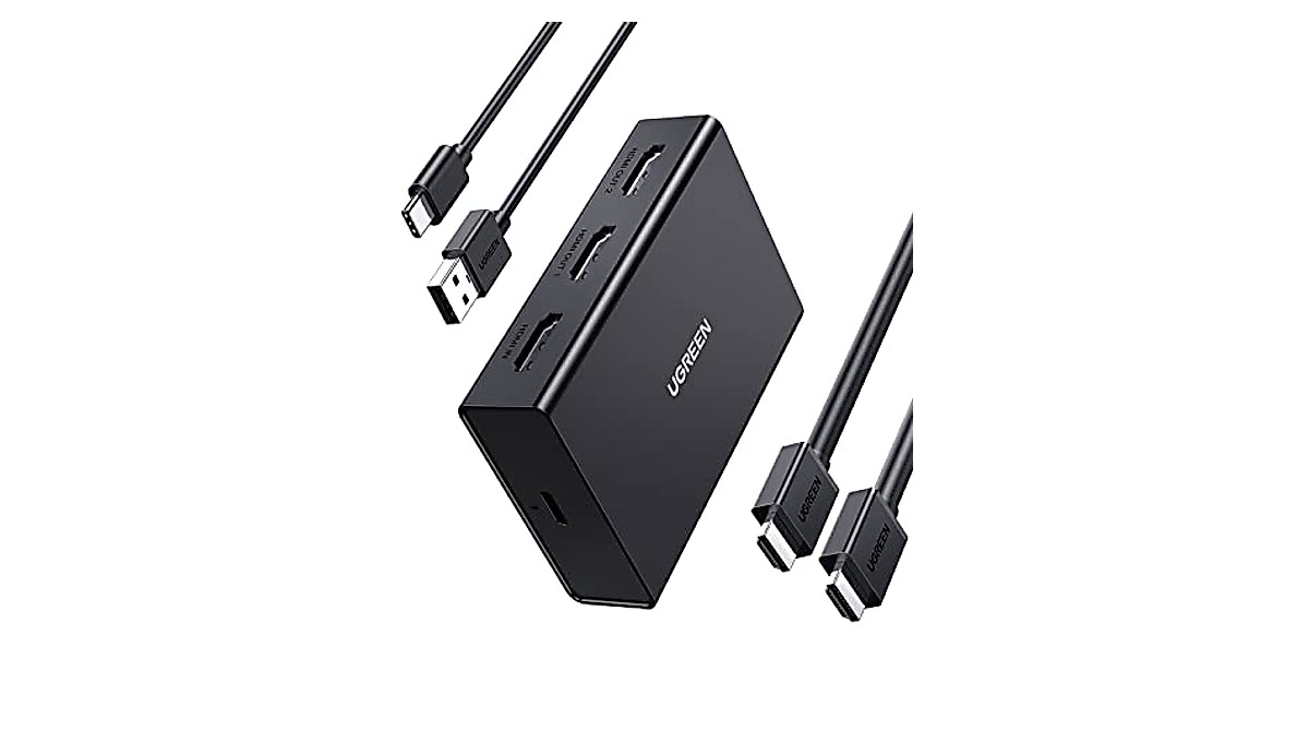 UGREEN HDMI Splitter 1 in 2 Out 4K@60Hz – Mirror Your Screen Easily