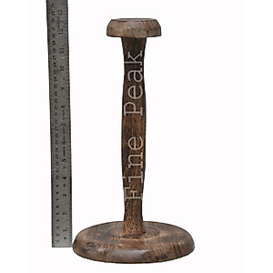 Fine Peak Medieval Helmet Wooden Stand Foldable Wooden Helmet Stand Display Post For Helmet Stand Mask Stand Hat Display Stand Hat Stands For Display Mask Display