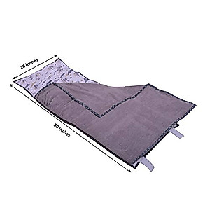 Bacati Woodlands Grey/Beige Neutral Cotton Nap Mat, Beige/Grey