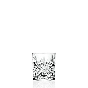 Barski Tumbler Glass - Double Old Fashioned - Set of 6 - Glasses - Designed DOF Crystal Glass Tumblers - For Whiskey - Bourbon - Water - Beverage - Drinking Glasses - 10.5 oz. - Made in Europe