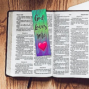 Children's Christian Bookmark - God Loves Me | John 16:27 | Pack of 25